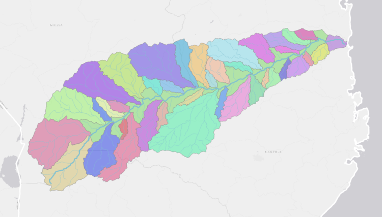 Proceso de delimitación de subcuencas con QGIS | iCarto